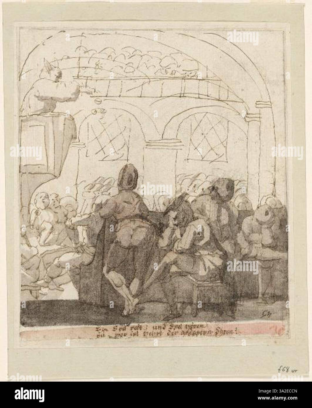 Fuseli’s satirical work presents a donkey-headed fool acting as a ...