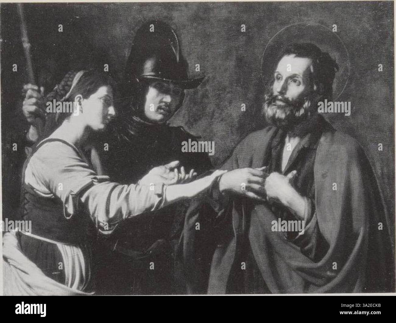 In this Caravaggio painting, intense contrasts of light and shadow ...