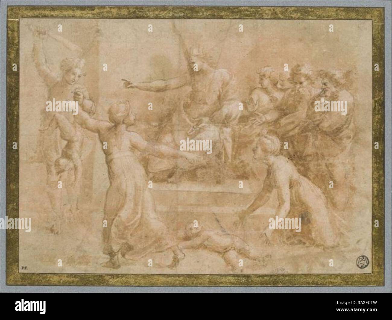 This drawing from Raphael’s workshop depicts the biblical story of the ...