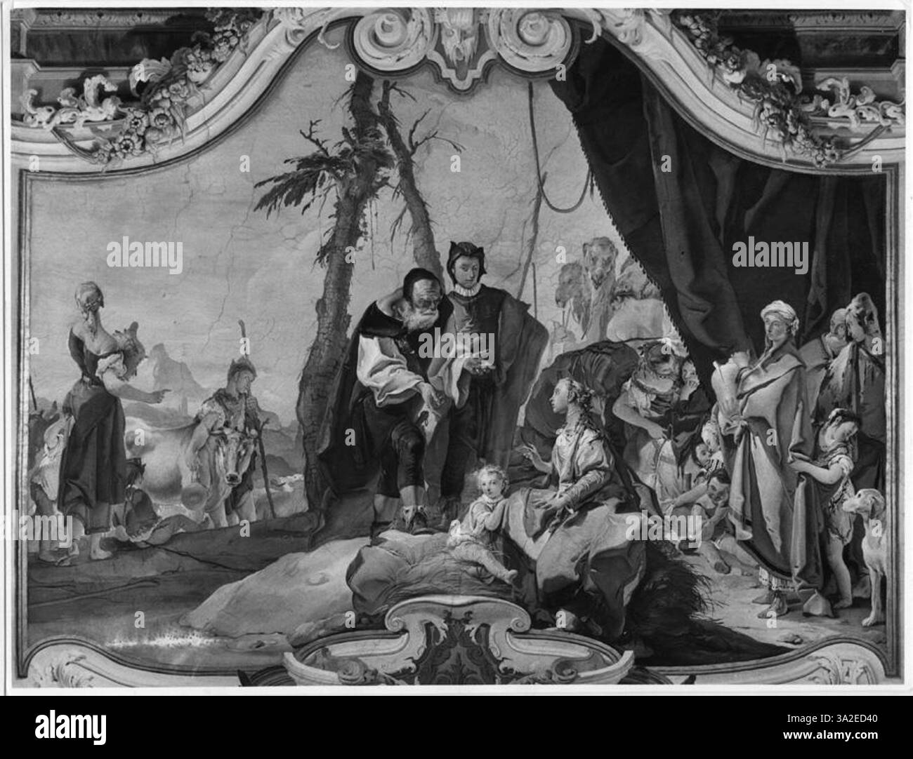 This scene by Giovanni Battista Tiepolo illustrates the biblical moment ...