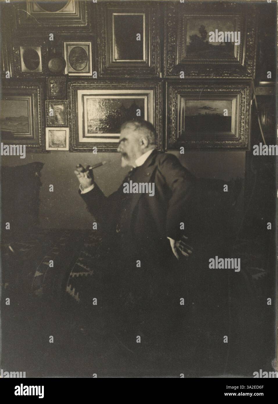 Degas portrays Henri Rouart in front of his extensive art collection ...