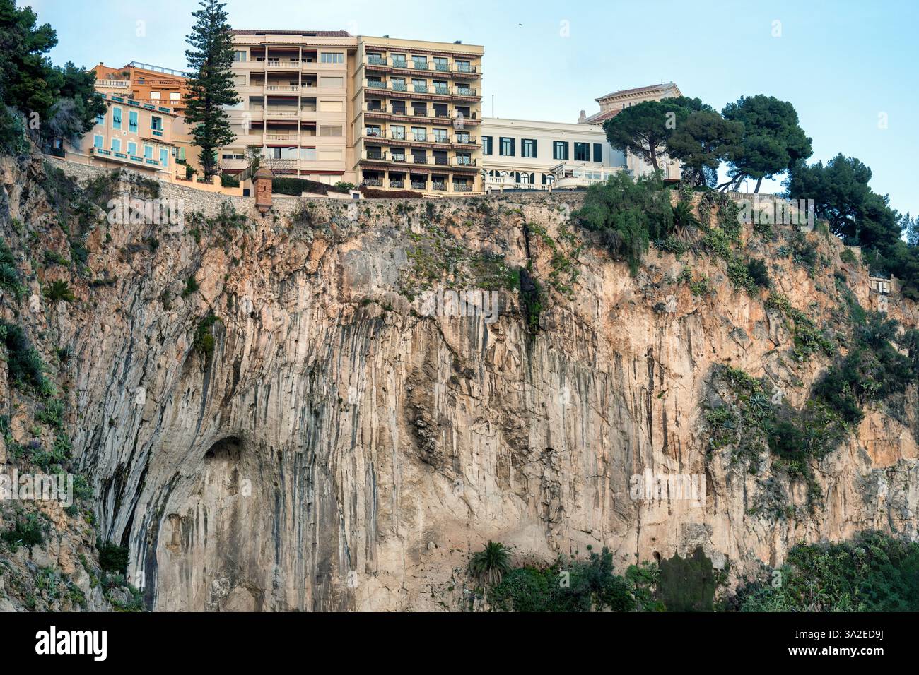 beautiful cliffs views in Monaco Monte Carlo Stock Photo - Alamy