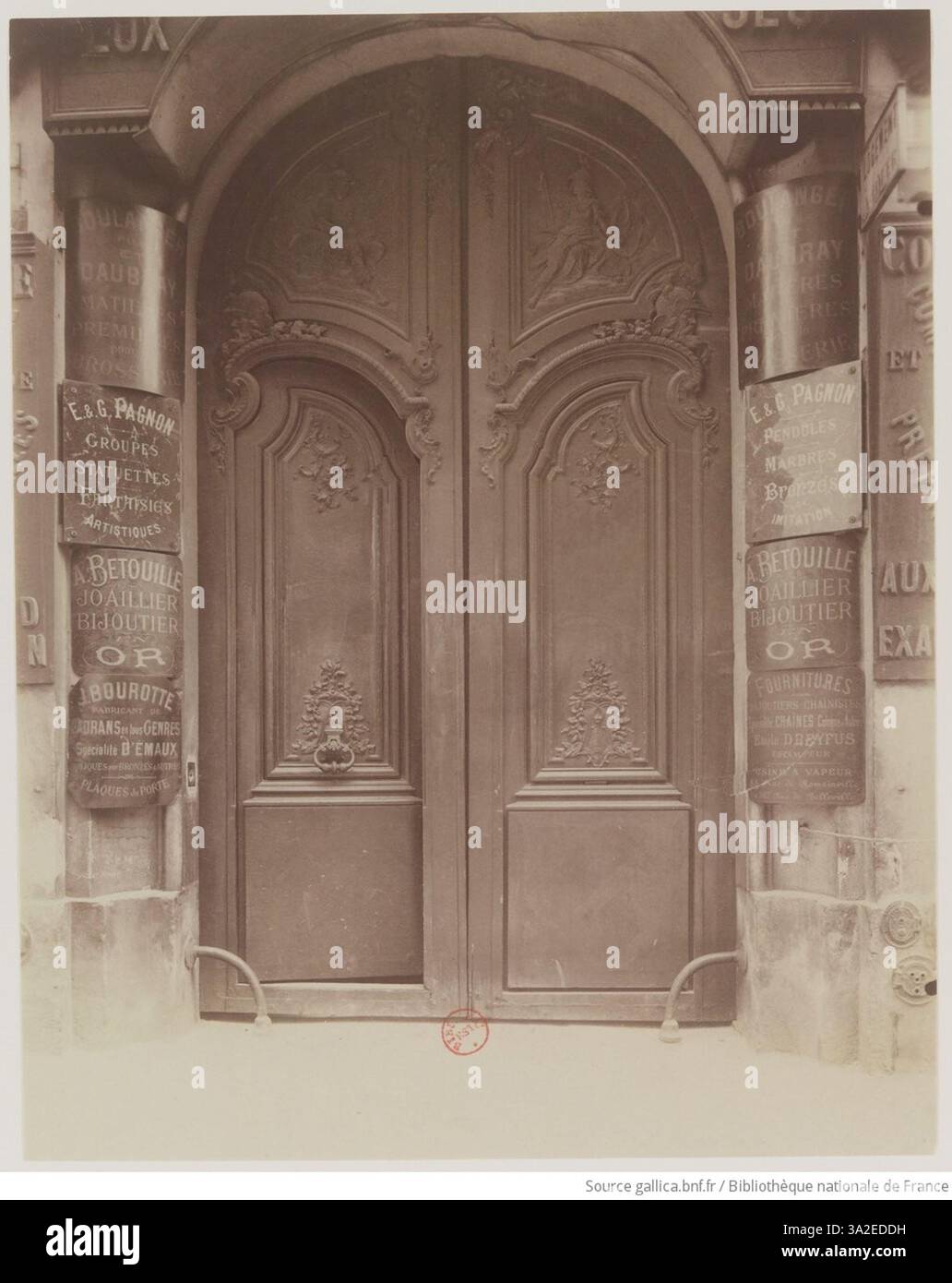 Eugène Atget’s photograph of Hôtel d'Epernon at 110 Rue Vieille-du ...