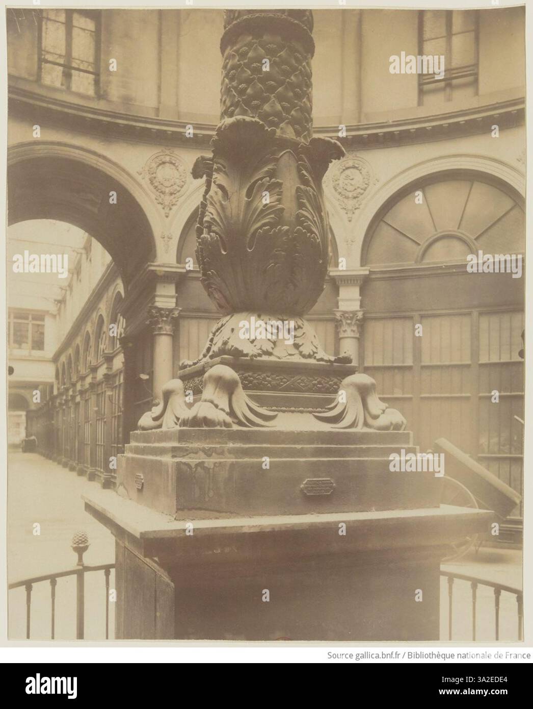This image by Eugène Atget captures the Galerie Colbert, located on Rue ...