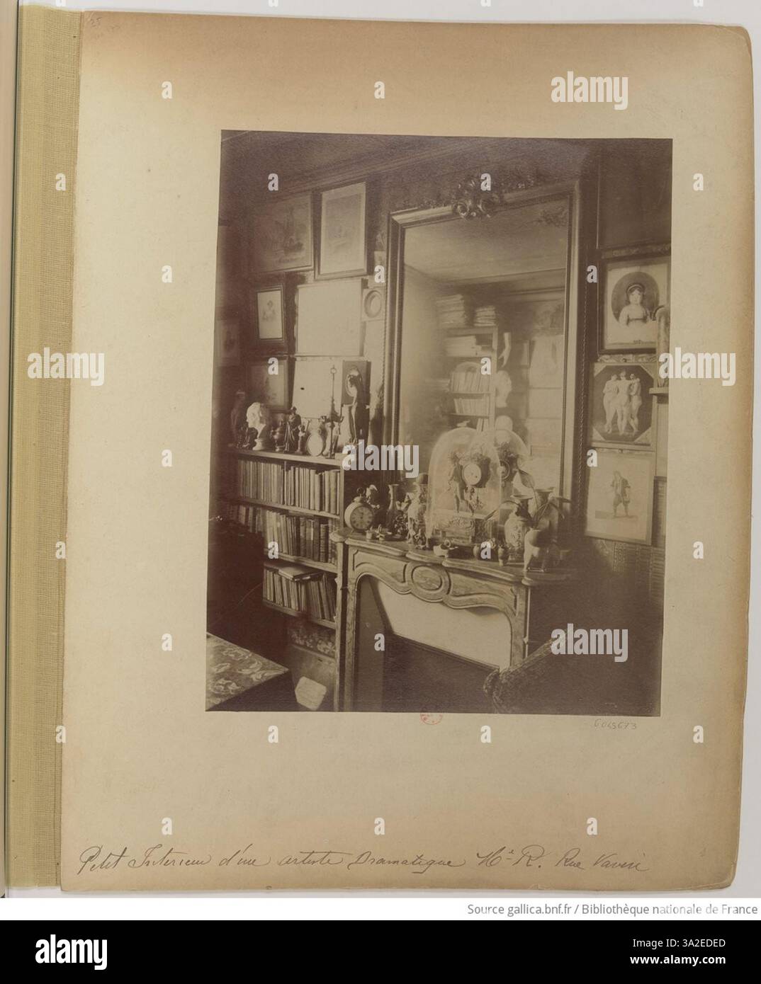 This photograph by Eugène Atget presents the interior of an artist's ...