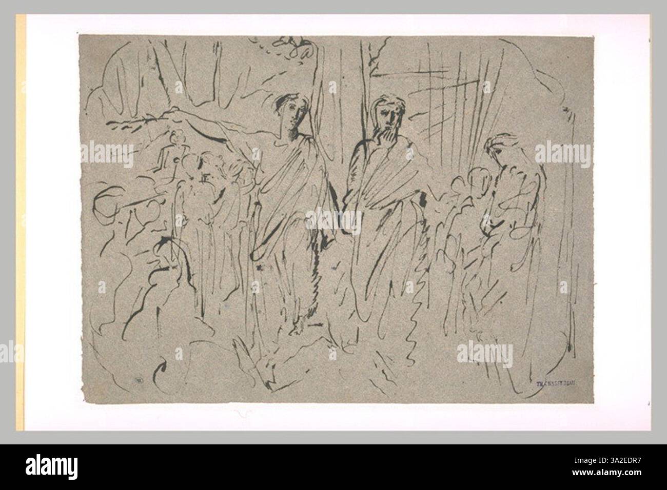 This painting features the allegorical figure of Peace surrounded by ...