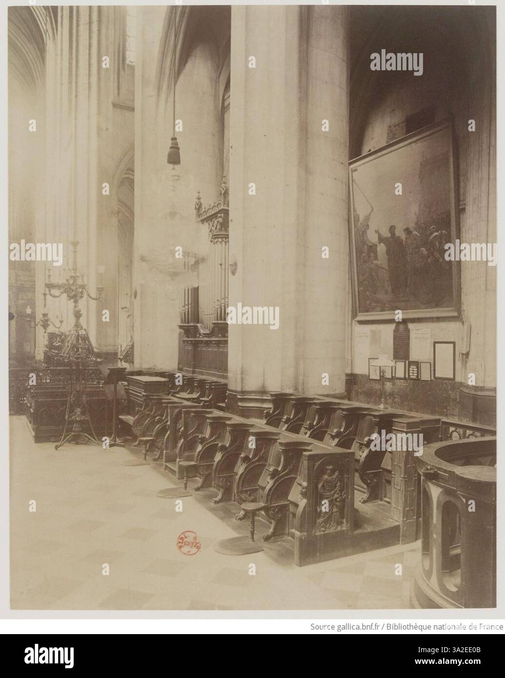 This 1906 photograph by Eugène Atget captures the detailed interior ...