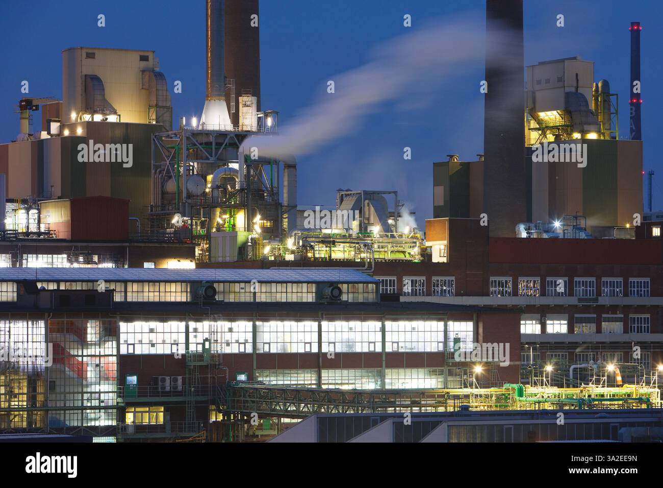 Site of Bayer AG, agrochemical and pharmaceutical company in the ...