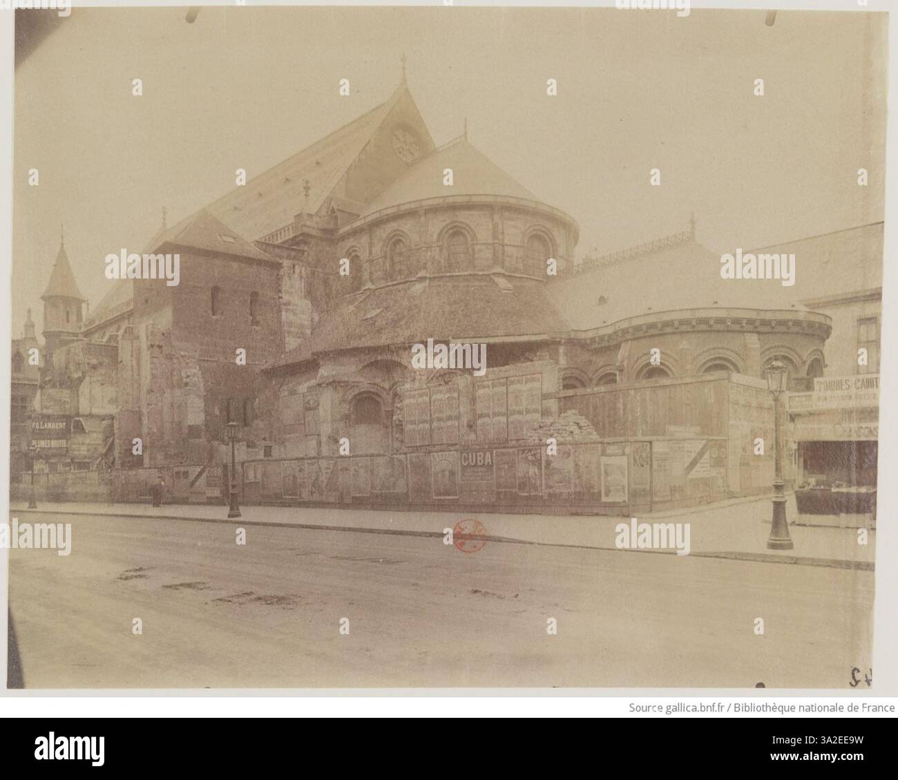 Eugène Atget’s 1898 photograph depicts the Prieuré St. Martin in Paris ...