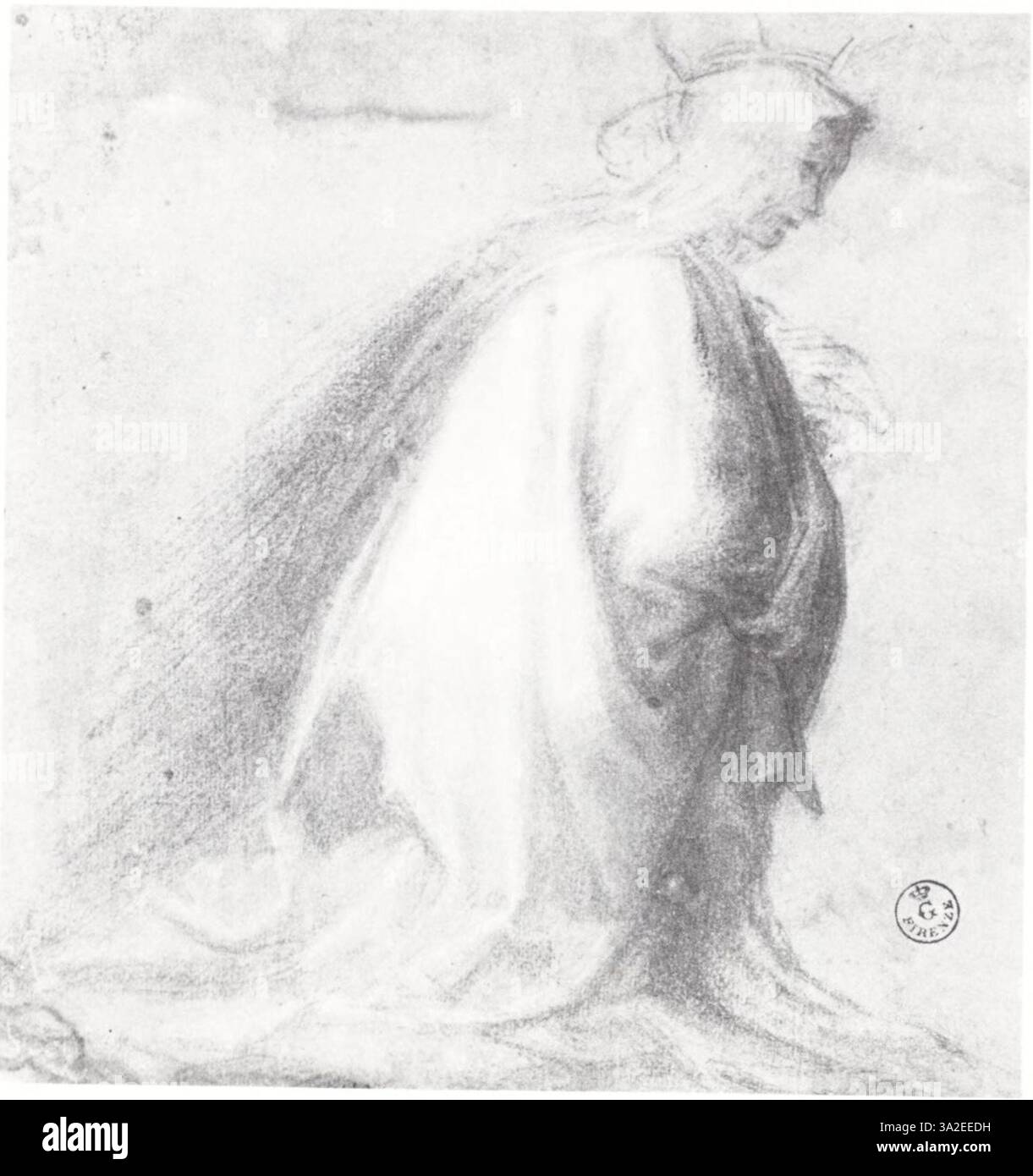 'Borgo, fig. 074' by Mariotto Albertinelli showcases a serene 15th-century Italian village ...