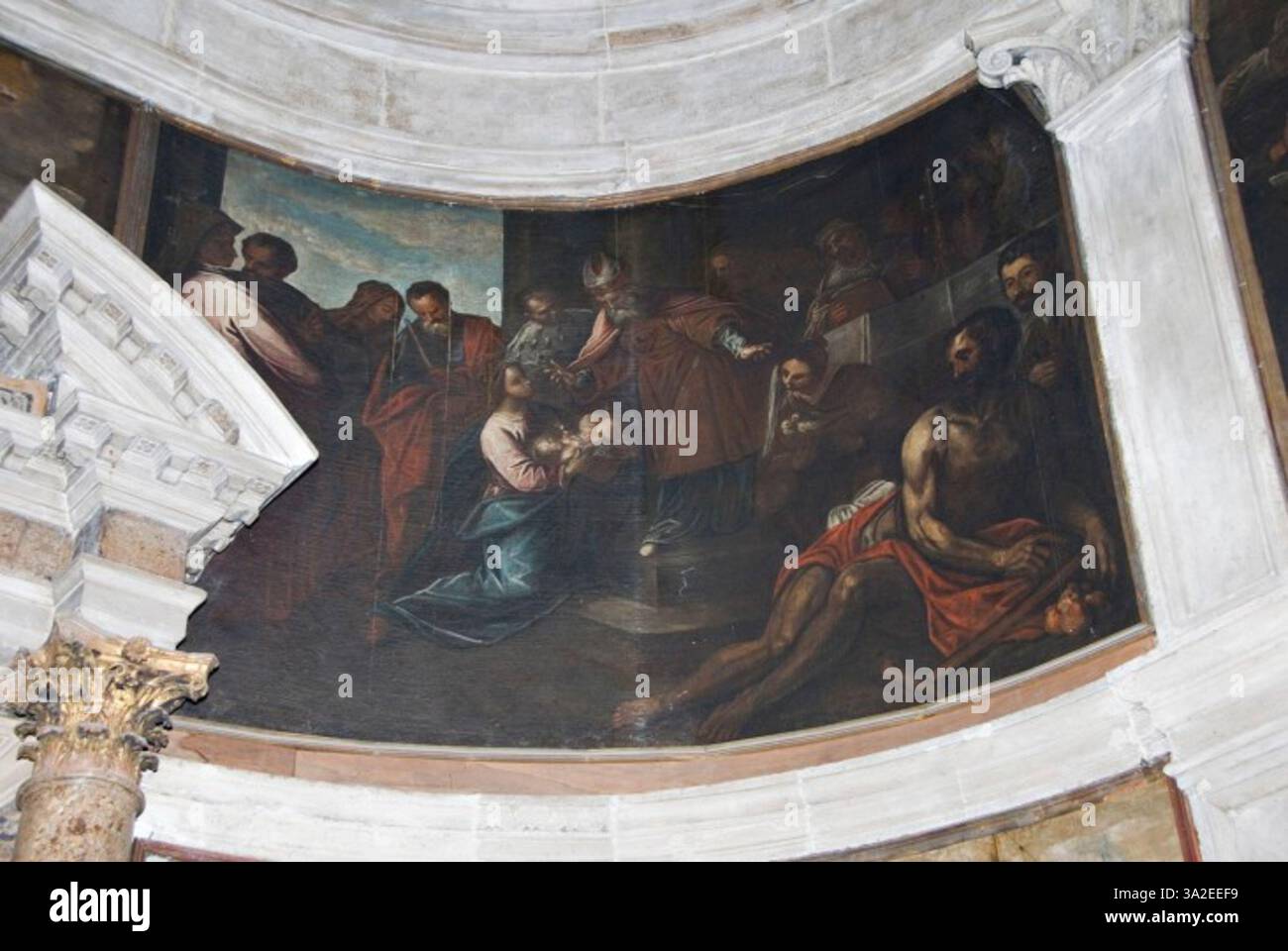 This 17th-century work by Jacopo Tintoretto depicts the Presentation of ...
