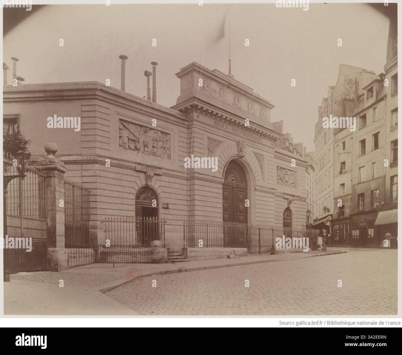 Eugène Atget’s photograph captures the École Polytechnique in June 1899 ...