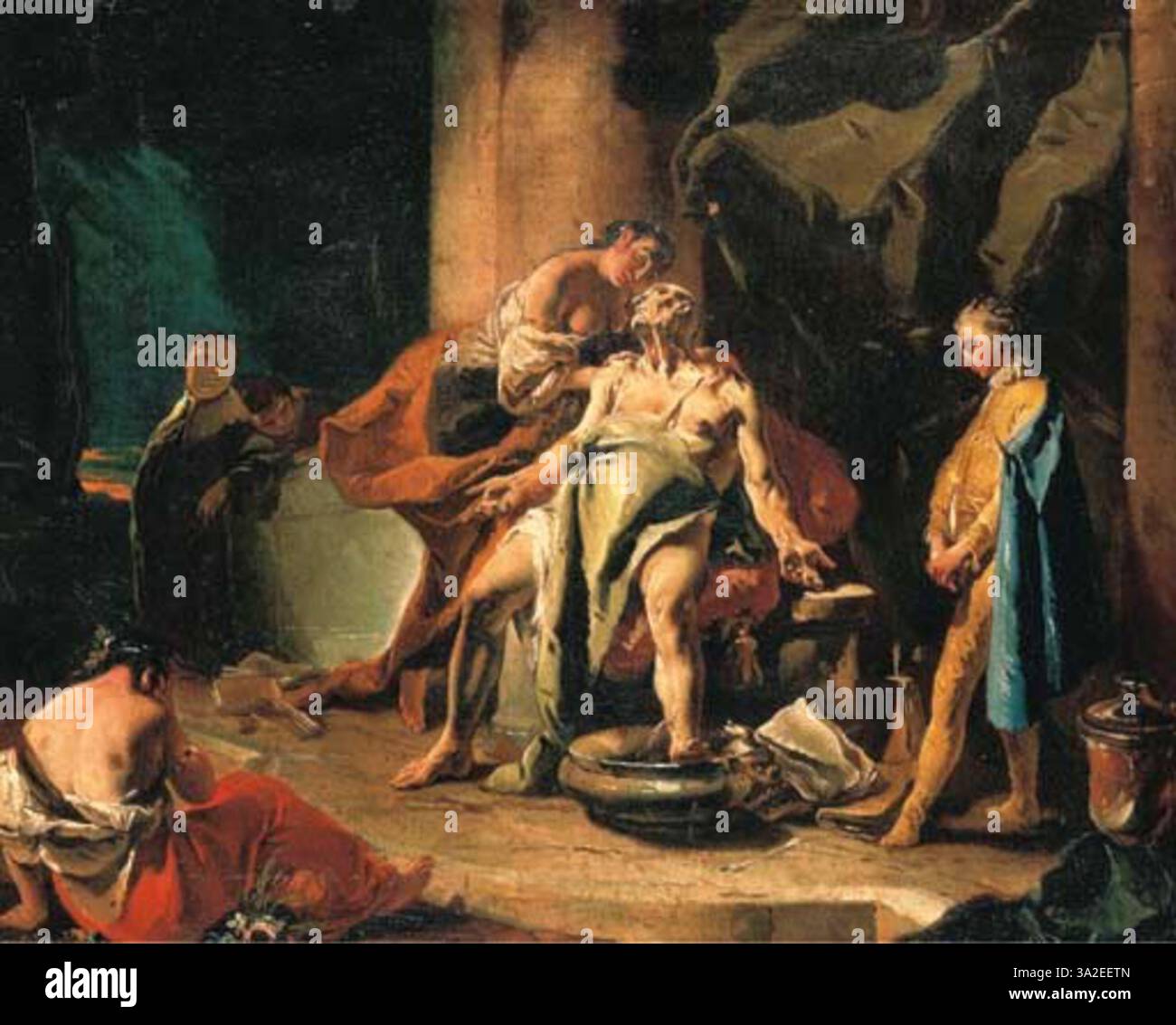 'The Death of Seneca' by Giovanni Battista Tiepolo depicts the tragic ...