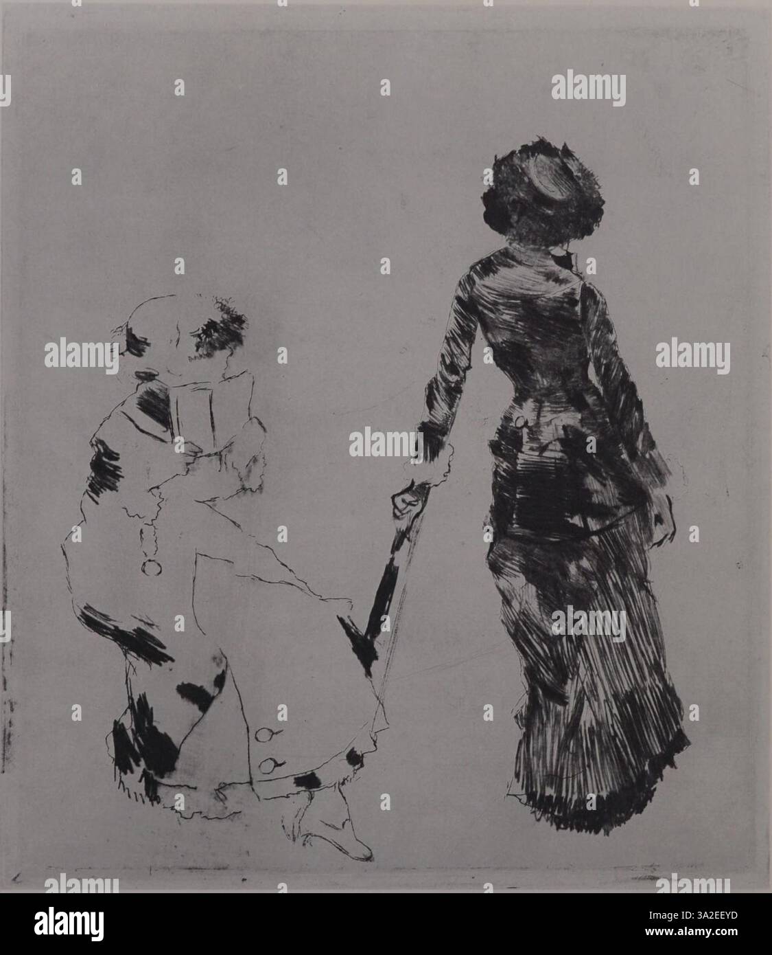 In this portrait, Degas portrays Reed and Shapiro through a balanced ...