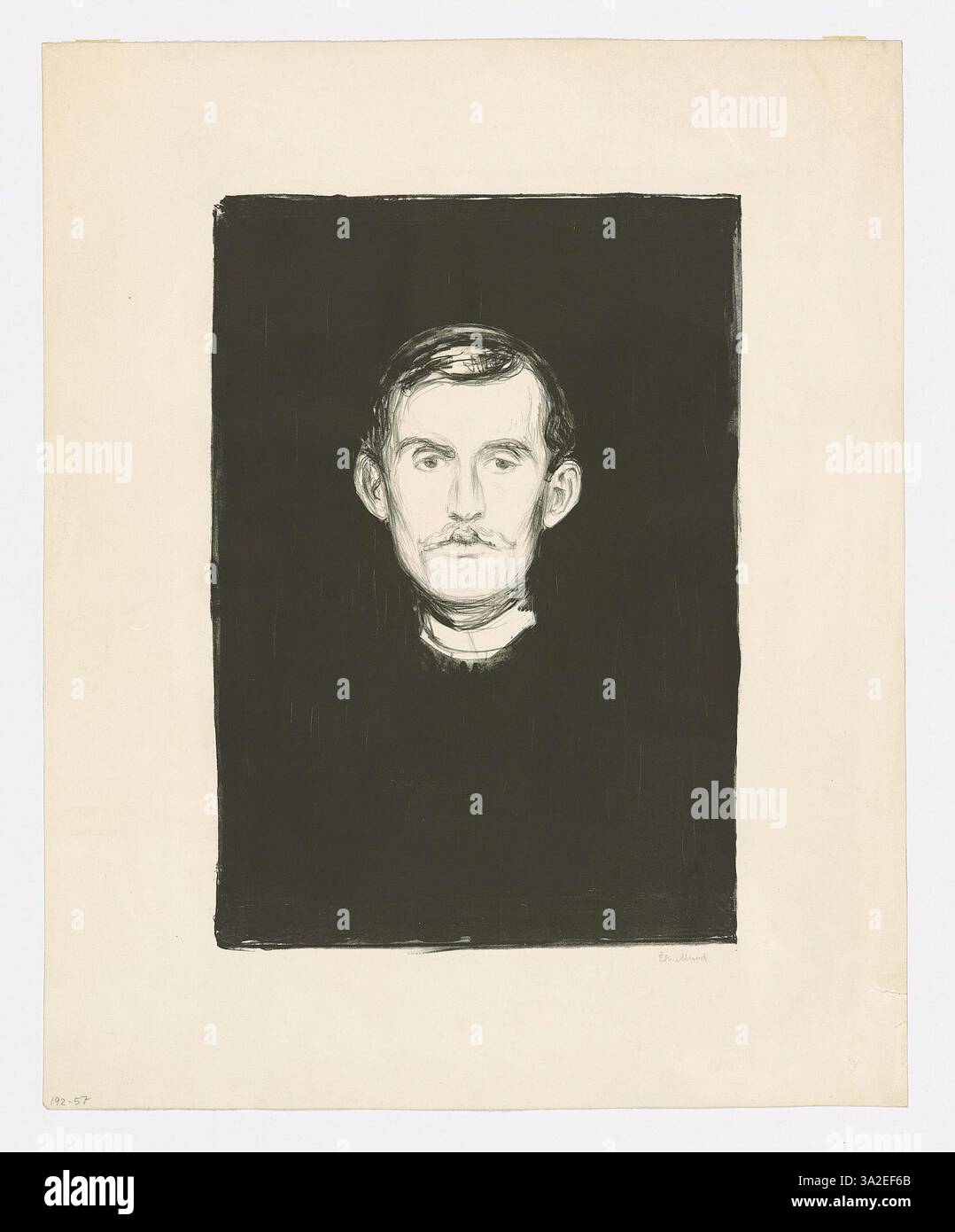 This painting by Edvard Munch depicts the artist in a moment of quiet ...