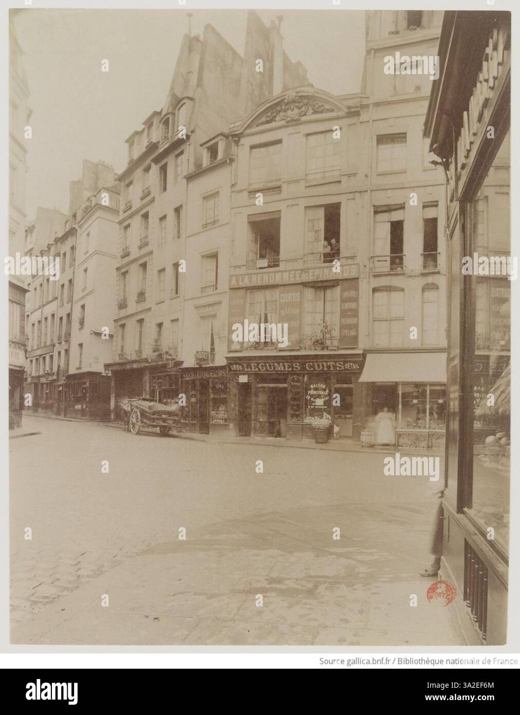 This photograph by Eugène Atget shows the Maison Louis XIII at Rue ...