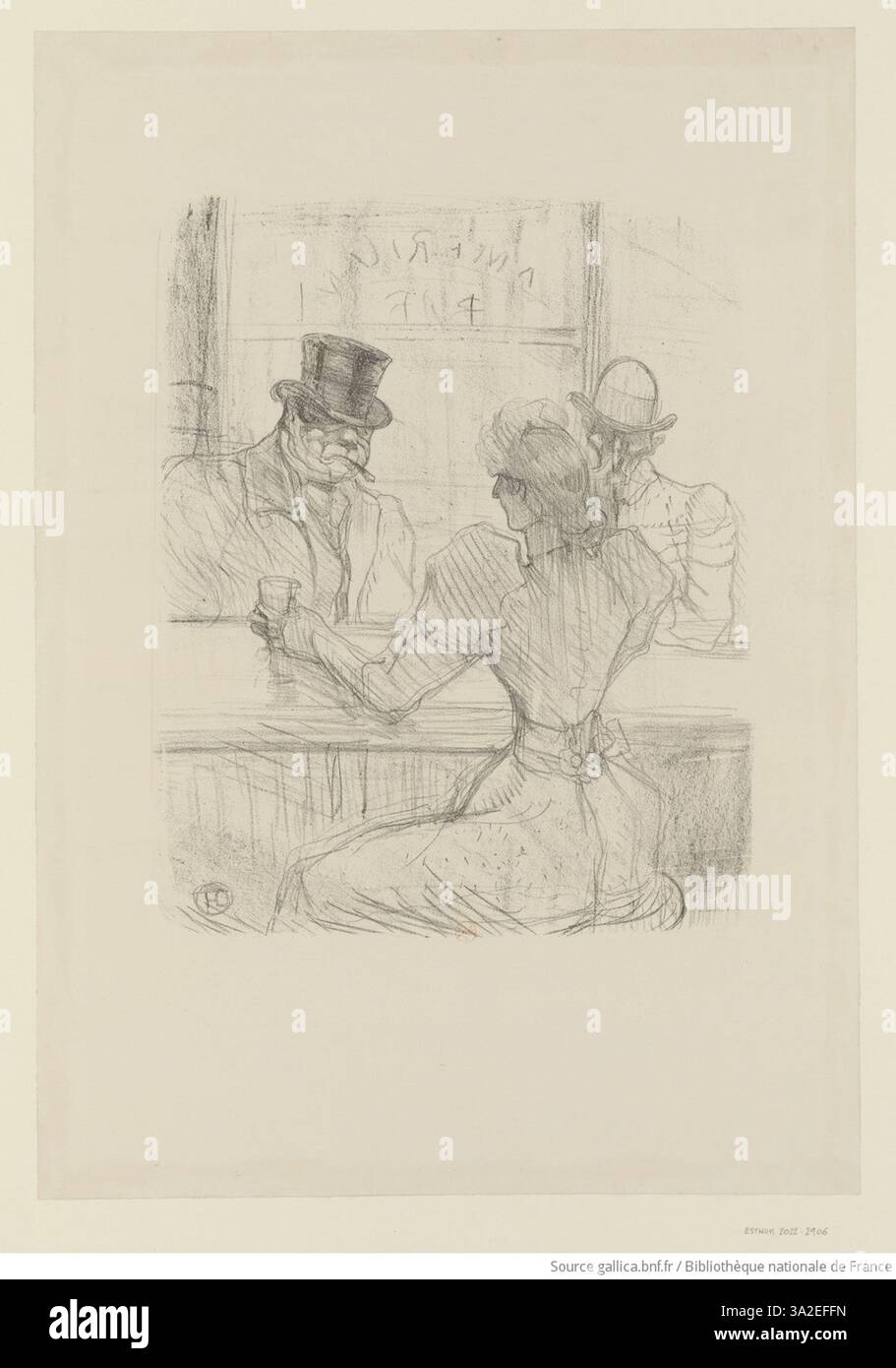 This work by Henri de Toulouse-Lautrec depicts a lively scene at the ...