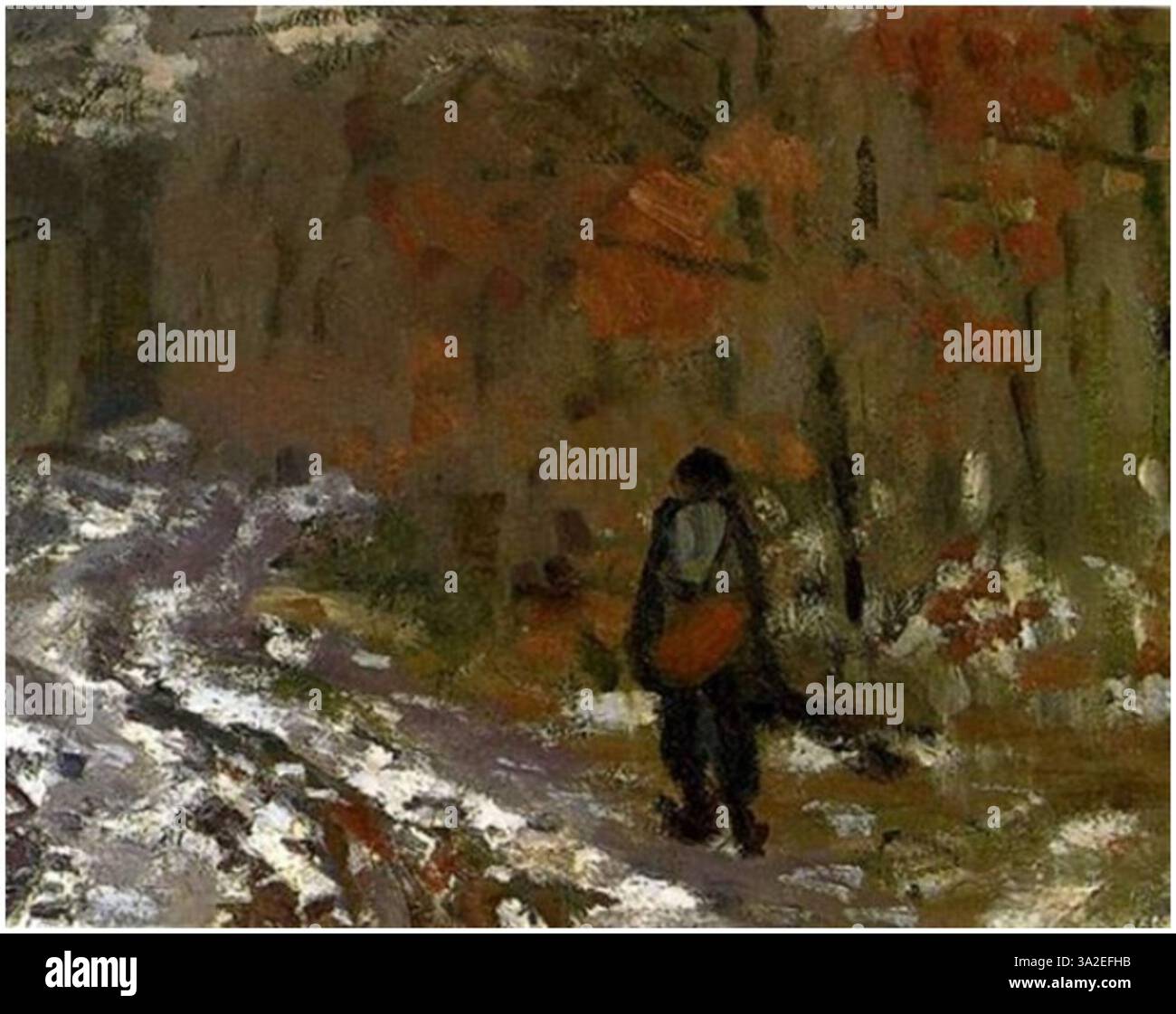 Claude monet snow effect Cut Out Stock Images & Pictures - Alamy