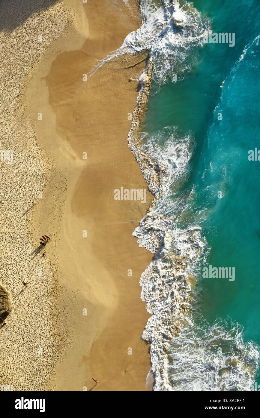 people on the beach at Kelingking, Indonesia, Bali, Nusa Penida Stock ...