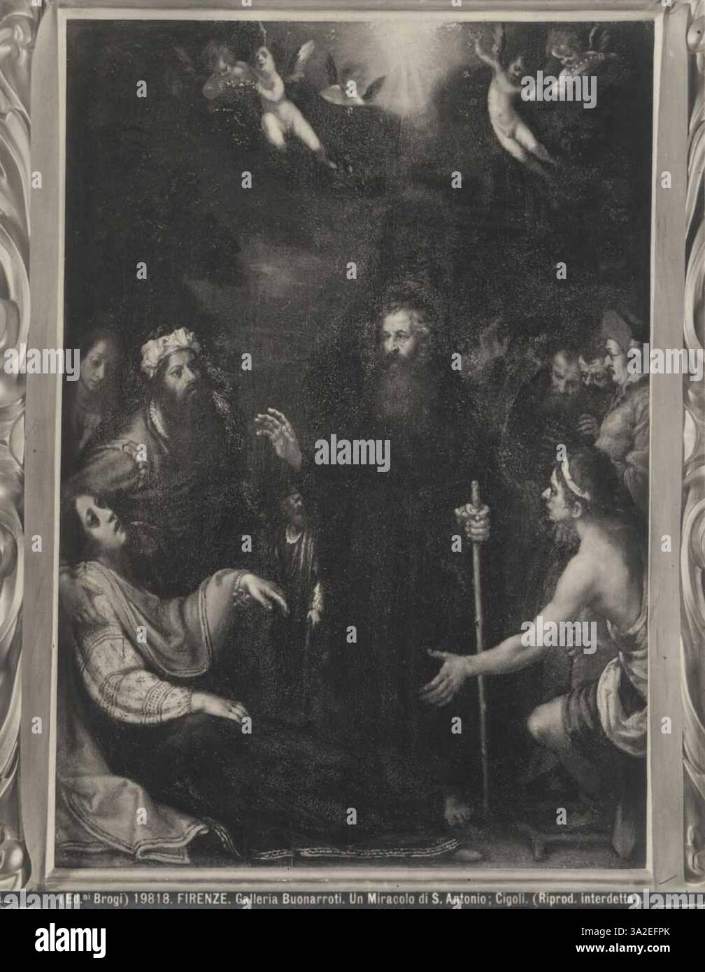 'Miracolo di Sant'Antonio Abate' by Ludovico Cardi depicts a miraculous ...