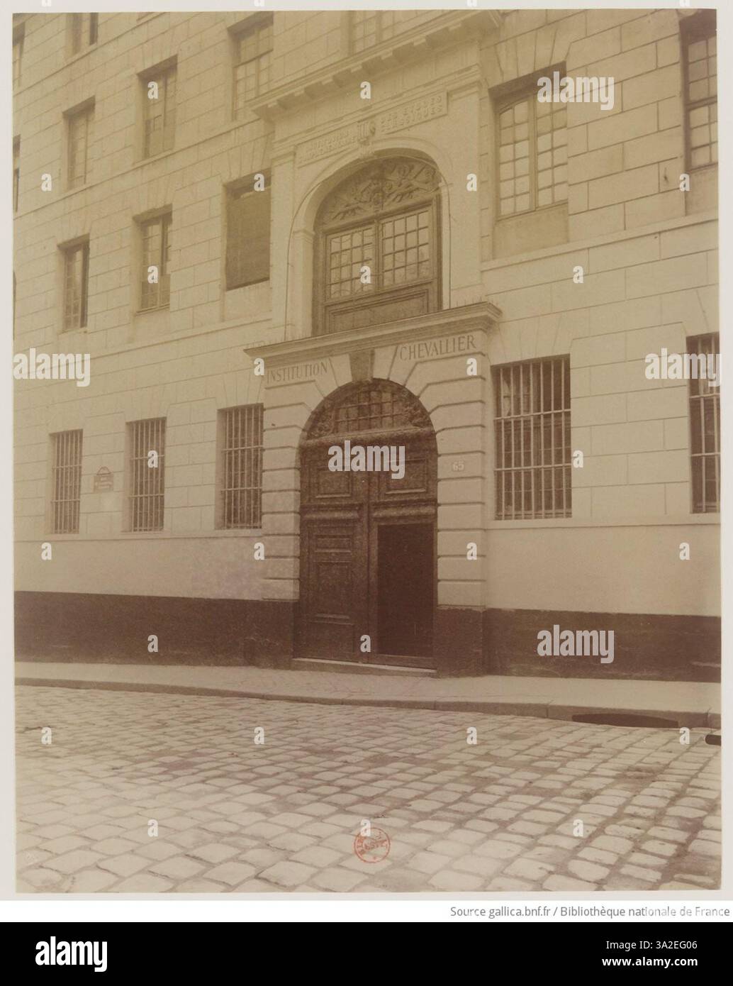 This photograph by Eugène Atget depicts Collège des Ecossais on Rue du ...