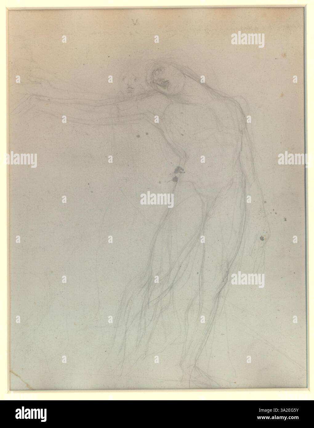 This verso drawing presents a study for Fuseli’s depiction of Hamlet ...