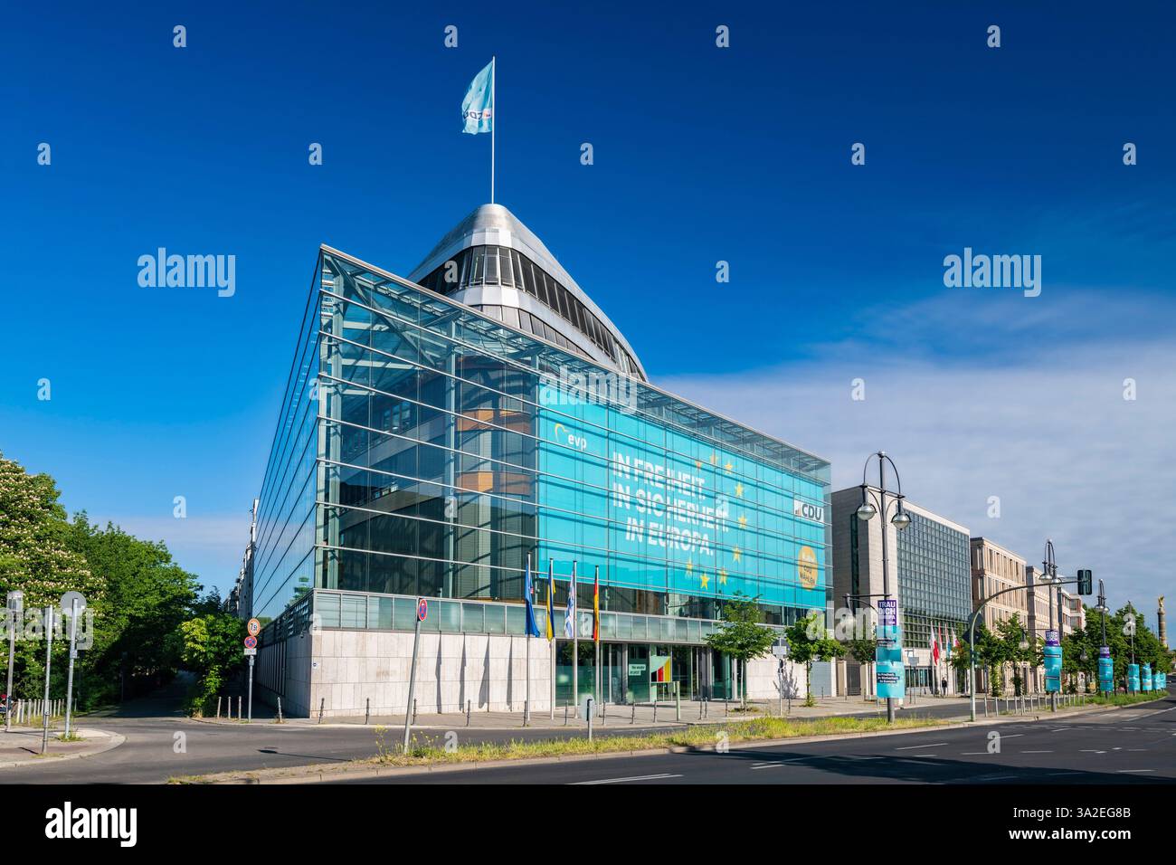 CDU Headquarters Konrad Adenauer House, Germany, Berlin Stock Photo - Alamy