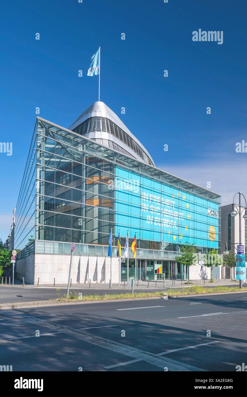 CDU Headquarters Konrad Adenauer House, Germany, Berlin Stock Photo - Alamy