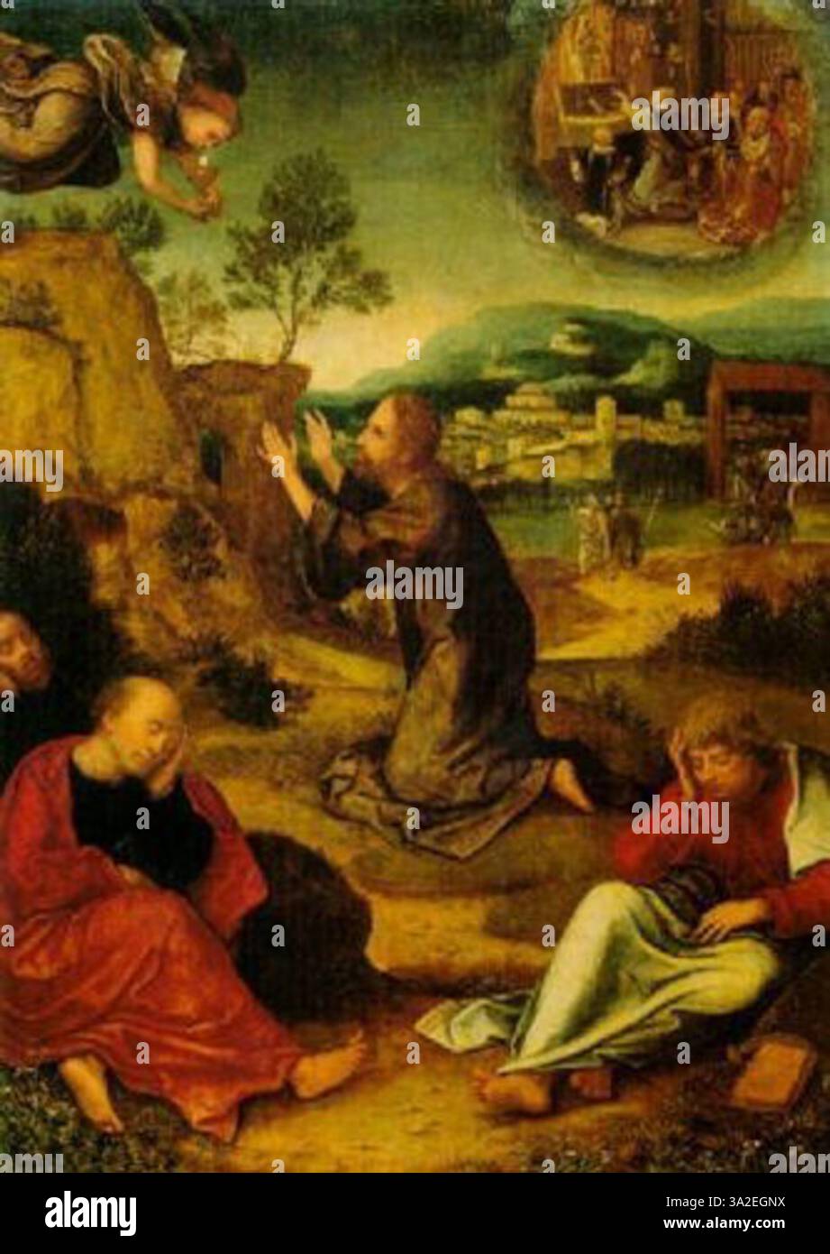 This 1519 depiction of Christ in the Garden of Olives reflects a moment ...