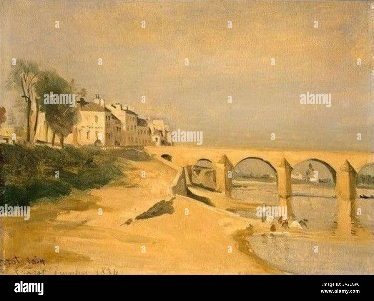 Corot’s 'Bridge on the Saône River at Mâcon' from 1834 showcases his ...