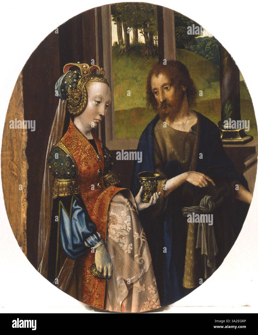 This painting by Cornelis Engebrechtsz. features Mary Magdalene and St ...