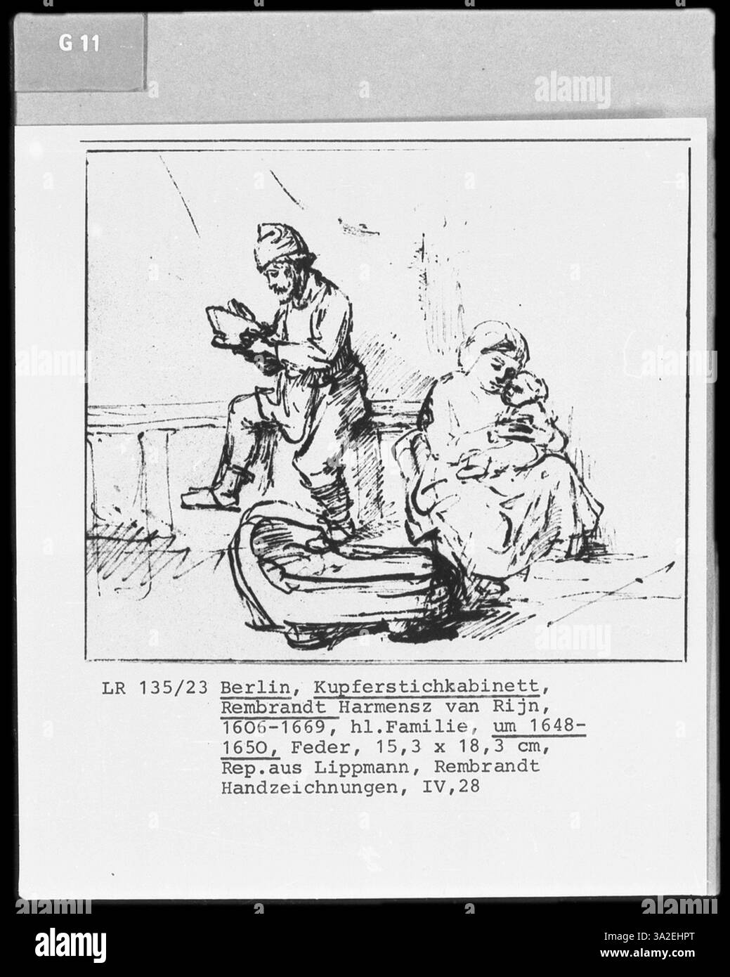This depiction of the Holy Family by Rembrandt captures a tender and ...
