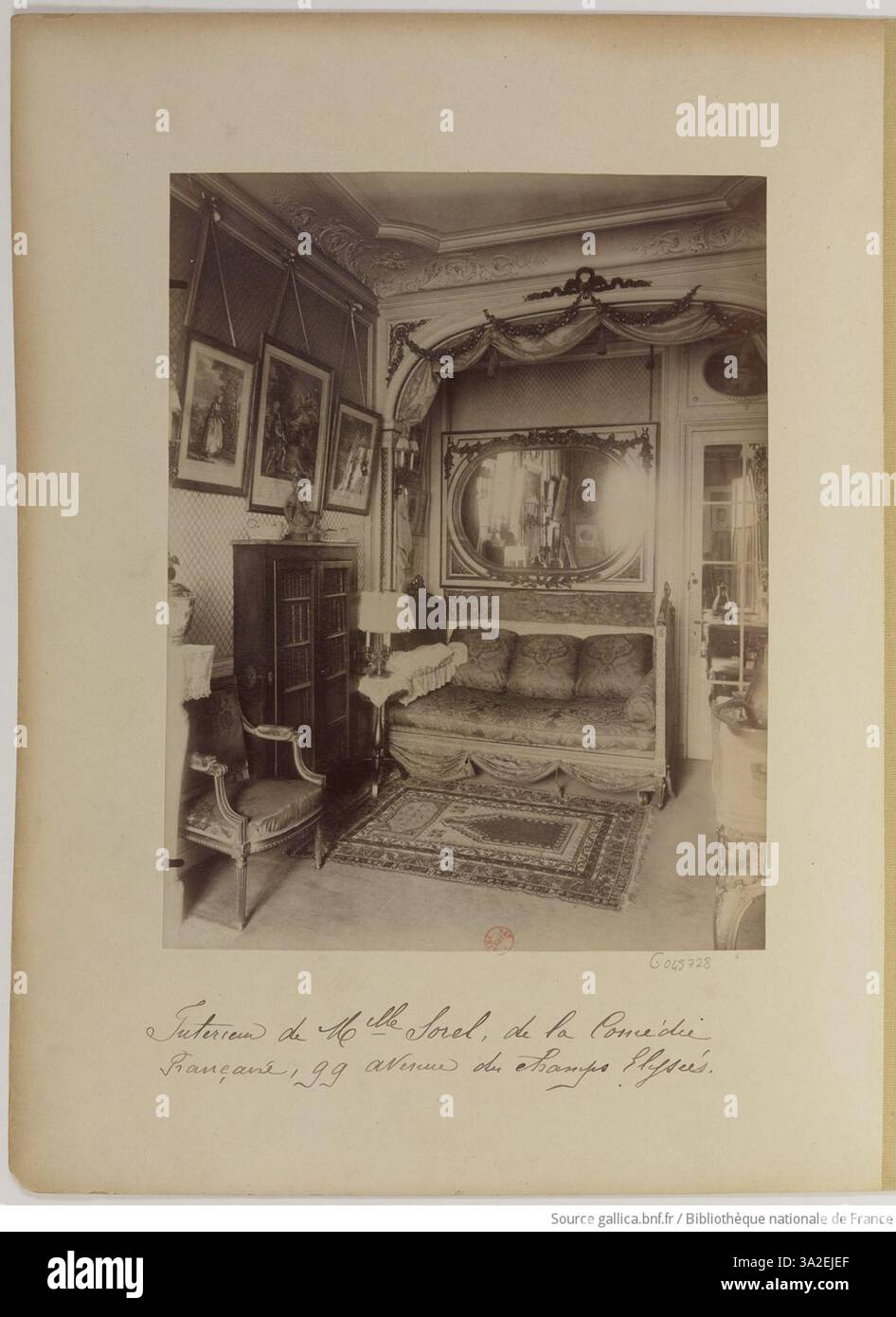 This photograph by Eugène Atget shows the interior of Mademoiselle ...