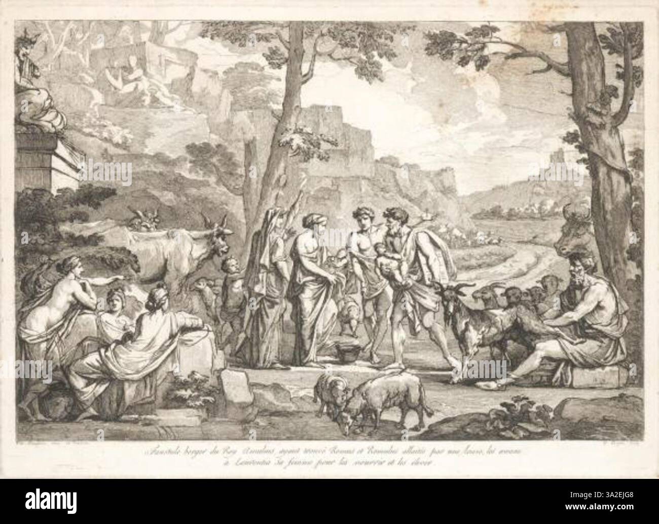 'Faustule berger du roy Amulus' by Jean François Pierre Peyron depicts ...