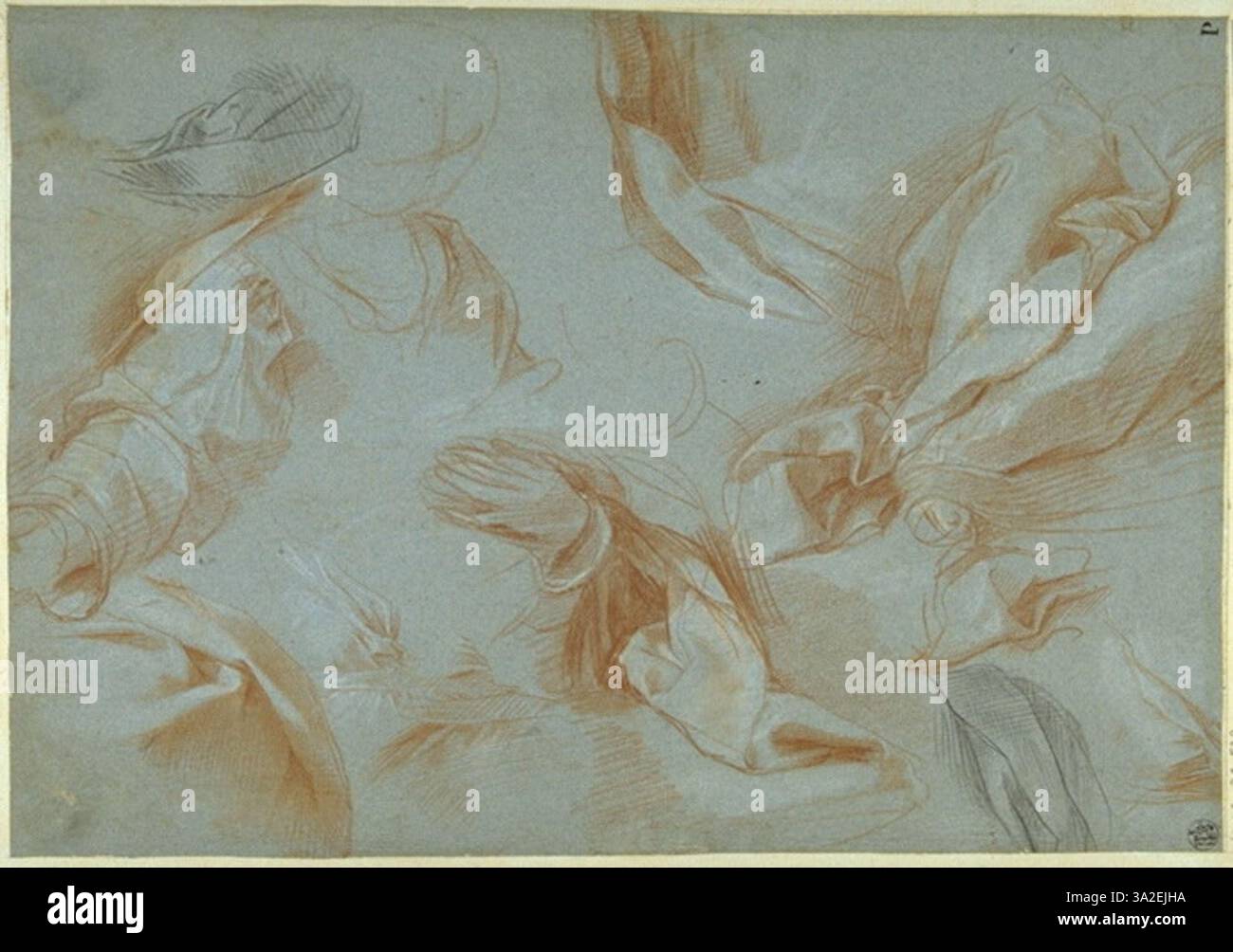 A study of drapery and clothing, highlighting fabric movement and its ...