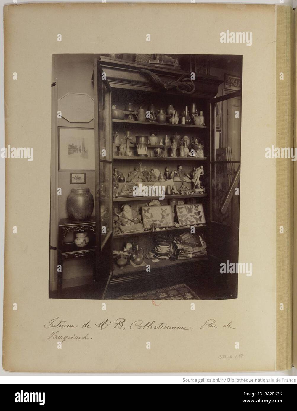 Eugène Atget captured the interior of Mr. B.'s collection room located ...