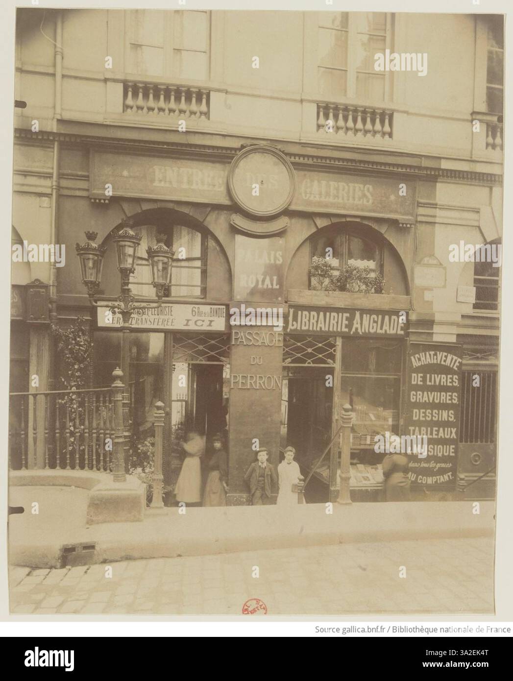 This photograph by Eugène Atget features the Passage du Perron in the ...