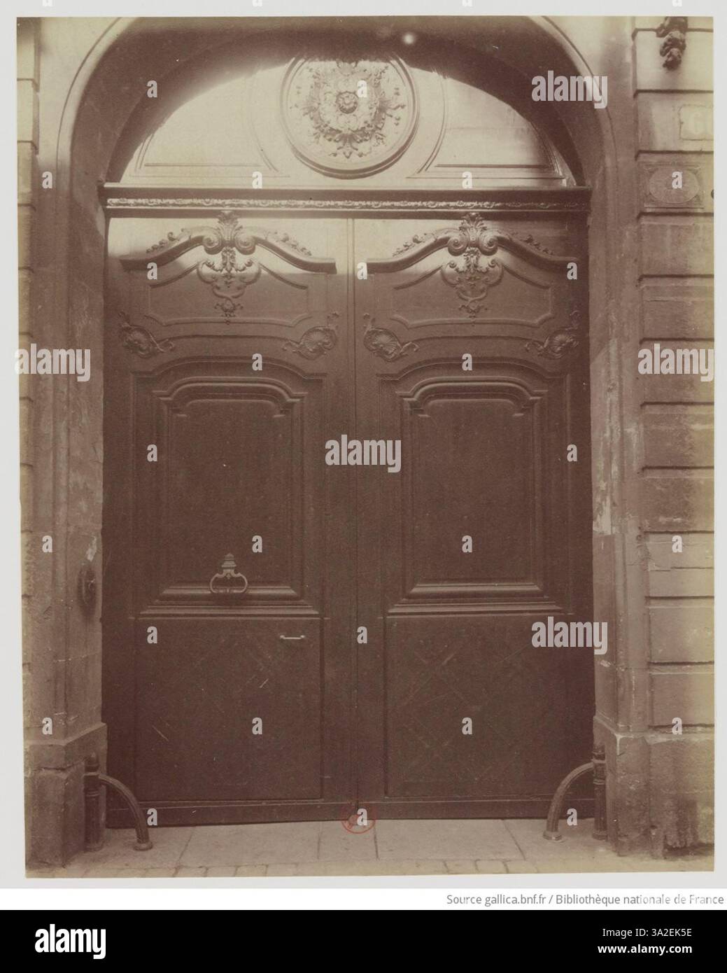 Photograph by Eugène Atget of Hôtel de Béthune-Sully, built in 1780 and ...
