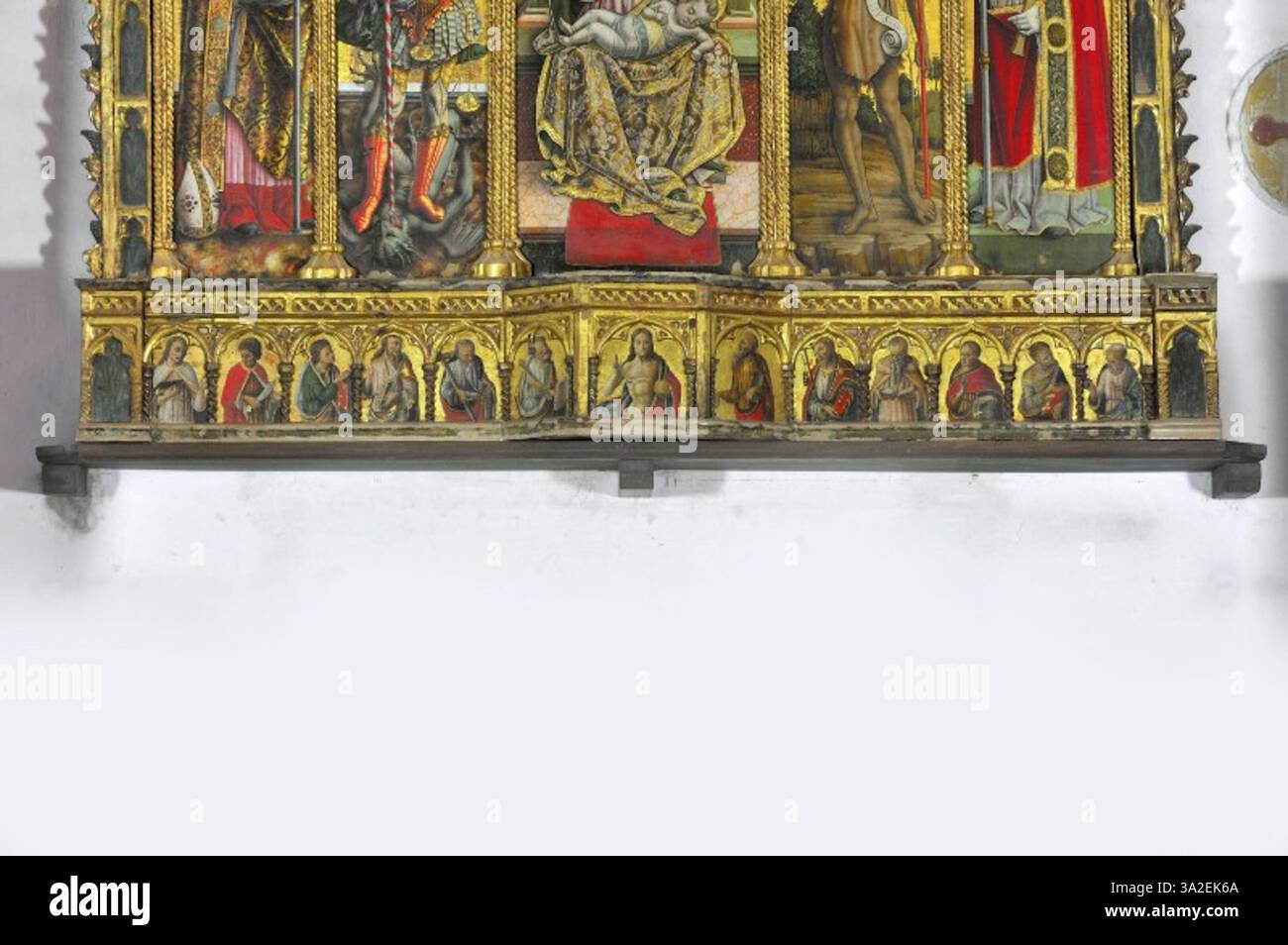 Carlo and Vittore Crivelli’s depiction of the risen Christ blessing ...