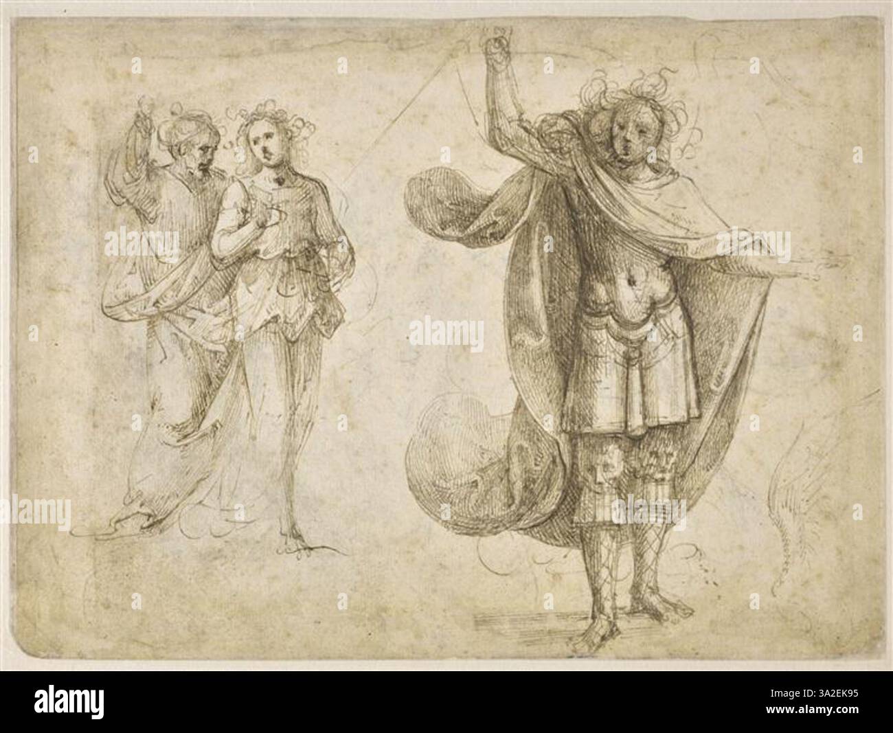 Fra Bartolomeo’s figure study explores the proportions and details of ...
