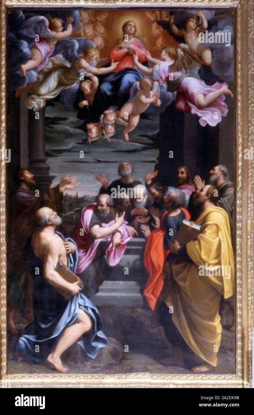 'Assunzione della Madonna' by Guido Reni from around 1600 depicts the ...