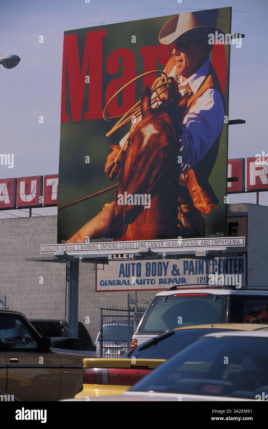 Apr 09, 1998; Los Angeles, CA, USA; Tabacco advertisments, the Marlboro ...