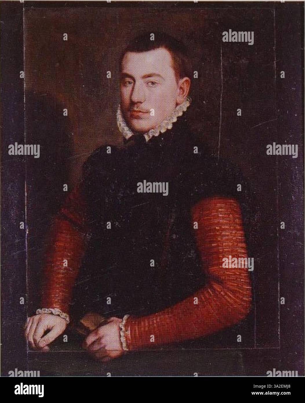 This portrait by Willem Key, dating from circa 1515 to 1568, depicts a ...