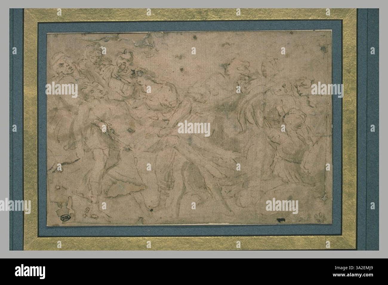 This reproduction shows the 'Christ Carried to the Tomb,' capturing the ...