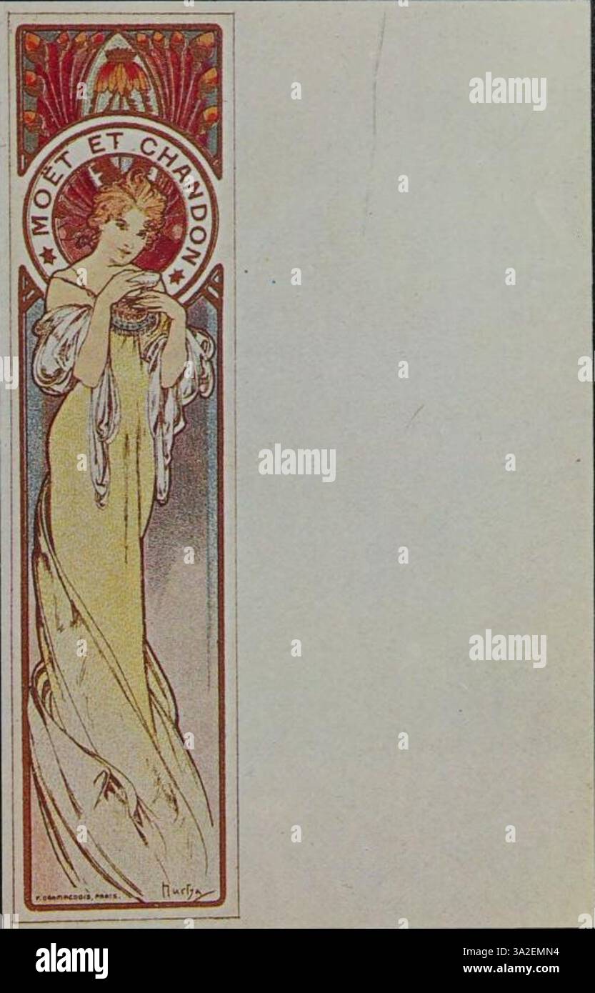 In 'Bridges, G01g-6,' Alphonse Mucha emphasizes the beauty of organic ...