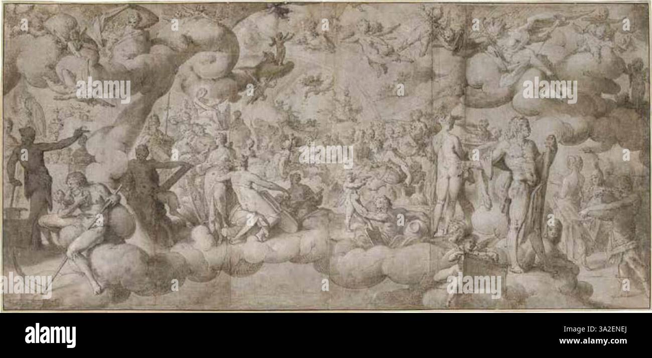 Bartholomeus Spranger’s work presents mythological figures with dynamic ...