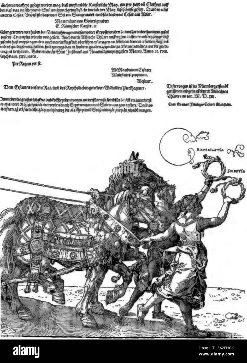 This engraving by Albrecht Dürer emphasizes anatomical detail and the ...