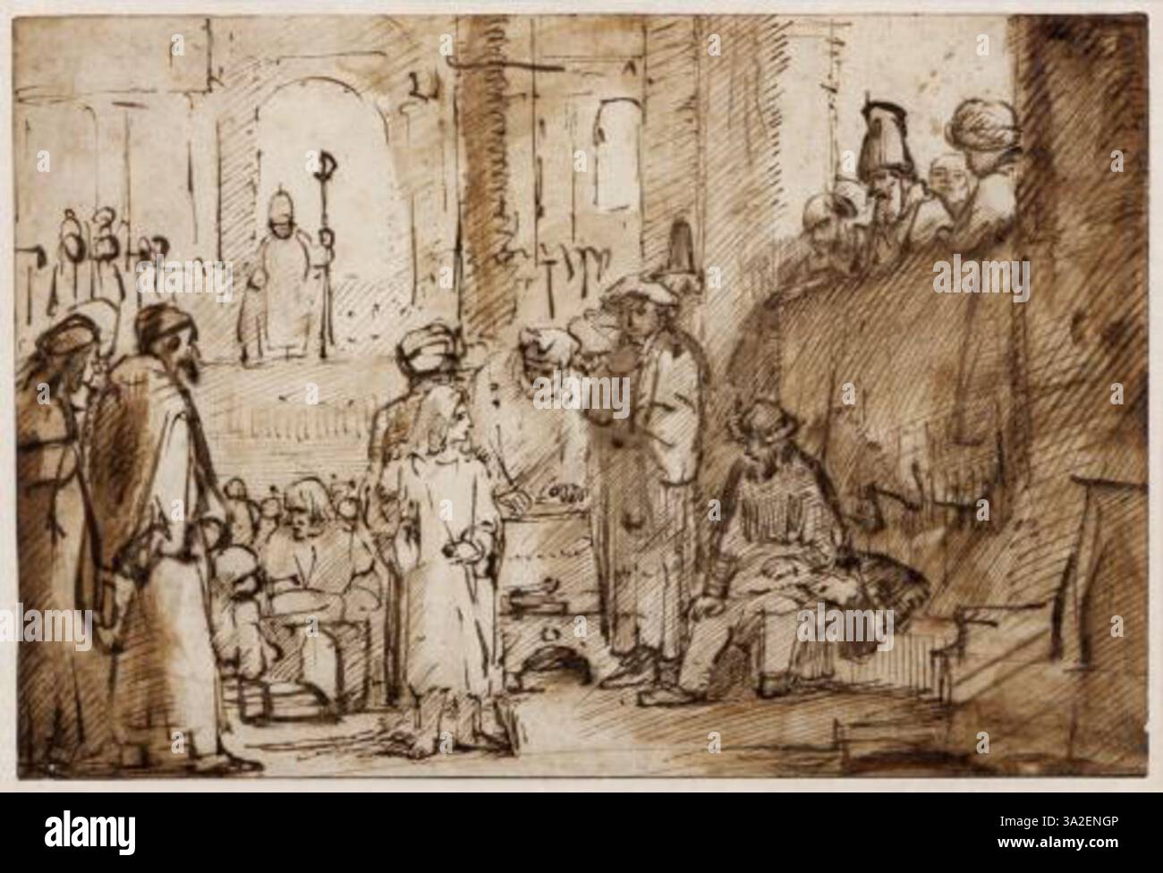 This depiction illustrates the 12-year-old Jesus in the temple ...