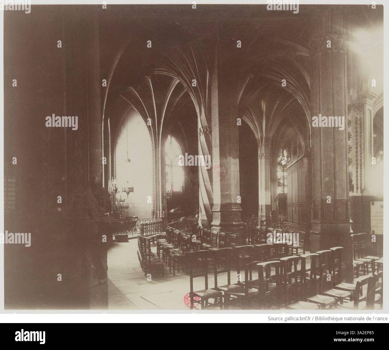 Eugène Atget's photograph of the interior of the Eglise Saint-Séverin ...