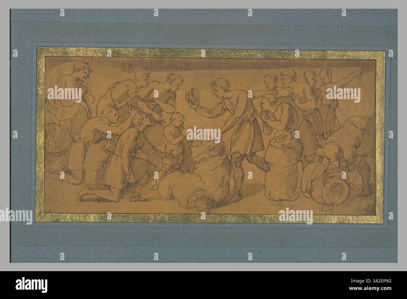 This painting copy by Raphael illustrates the biblical scene where ...